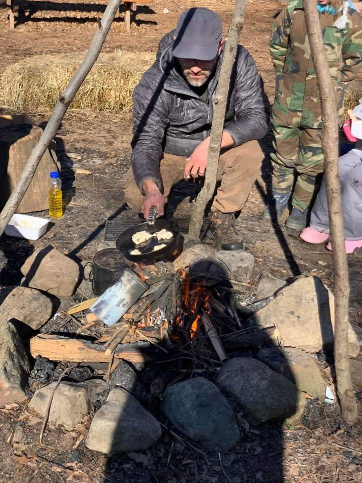 Campfire Bannock Making with Kids – Nature Into Action